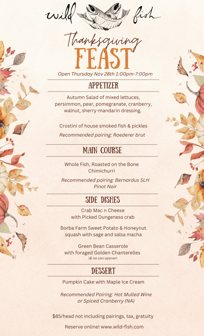 THANKSGIVING 2024 - Wild Fish